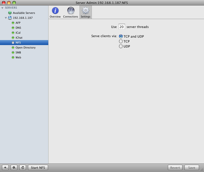 How to configure an NFS share from Mac OSX server to Linux? (Using ...