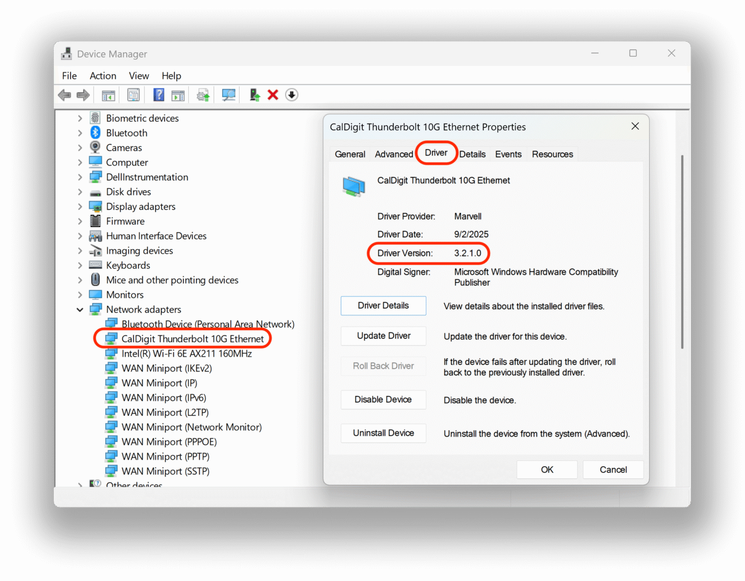 CalDigit TS5 Plus and Connect-10G Windows Ethernet Driver Update ...
